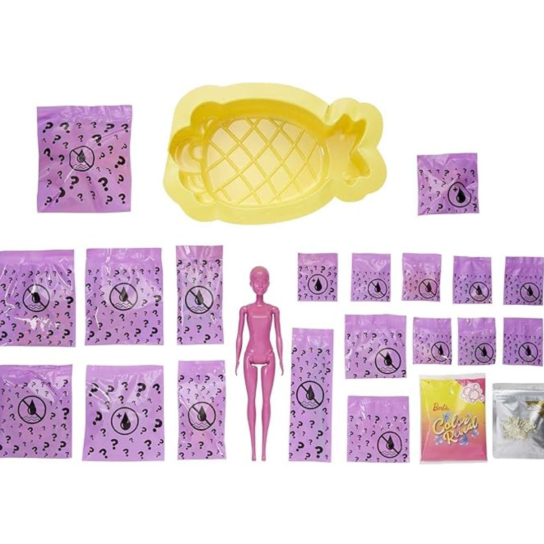 Barbie Colour Reveal Foam Doll Yellow Pineapple – Lumpys Nursery ...