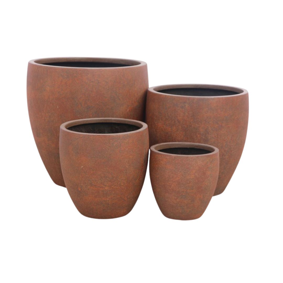 Northcote Pottery Montague Egg Rust – Lumpys Nursery & Landscape Yard