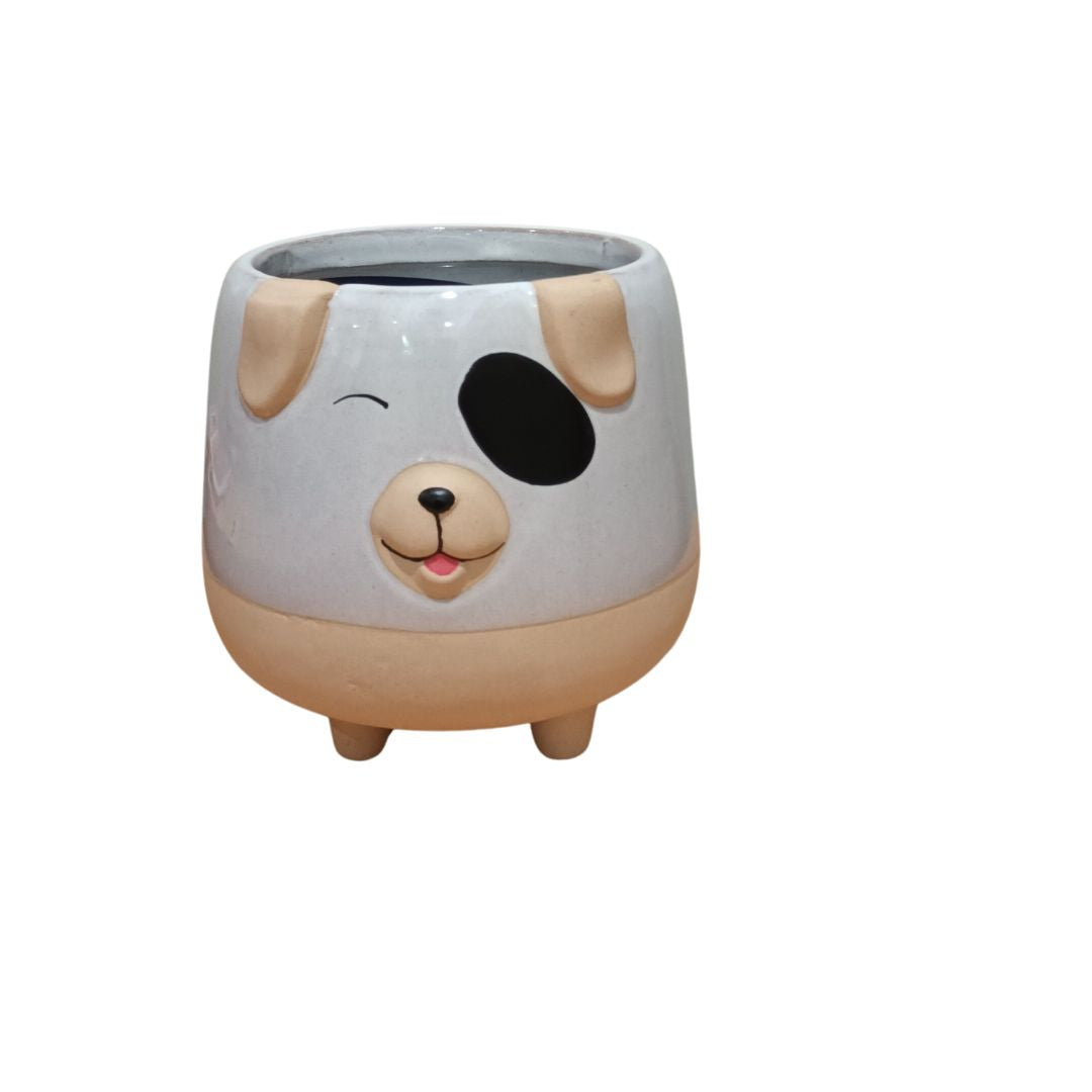Northcote Pottery Happy Dog Pot 15x16cm – Lumpys Nursery & Landscape Yard